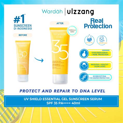Jual Wardah UV Shield Essential Sunscreen Gel SPF 35 Original BPOM