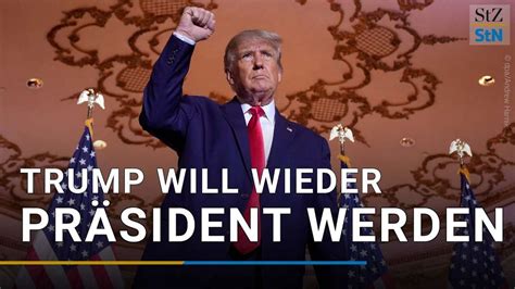 Donald Trump will erneut antreten US Präsidentenwahl 2024