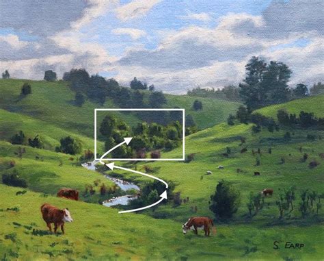 How To Paint A Rural Landscape Tips For Mixing Grass Greens Samuel