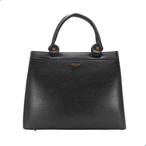 Bolsa Santa Lolla Tote Preta Alça Dupla Transversal MelShoes