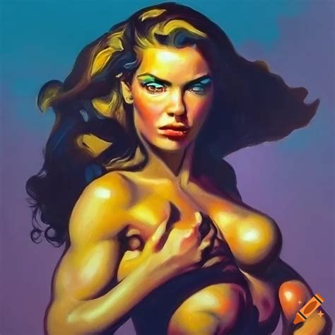 Oil Painting Of A Woman With Vivid Colors And Masterful Details On Craiyon