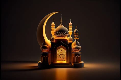 Premium Photo Illustration Of Amazing Architecture Design Of Muslim