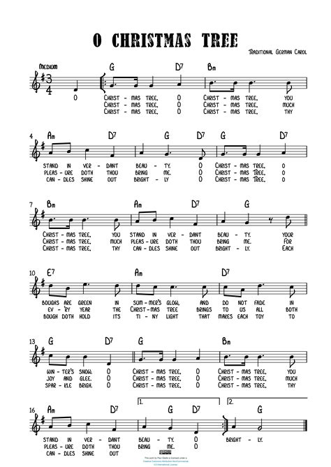 Sheet Music By Paul Gladis O Christmas Tree