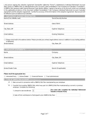 Fillable Online Current Disclosure Statement And Custodial Agreement