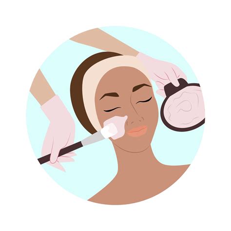 Body And Face Care Treatments Female Face Facial Massage And