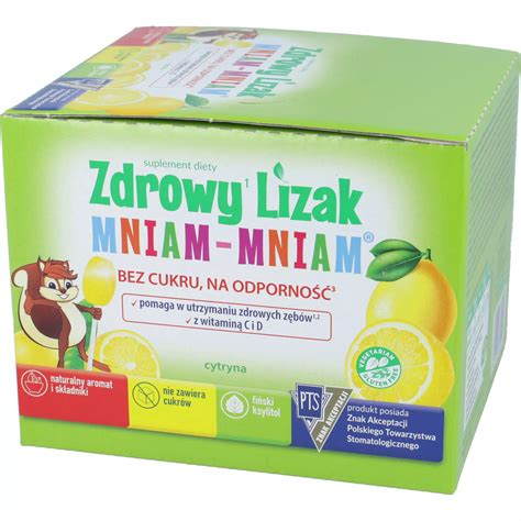 Zdrowy Lizak Mniam Mniam smak cytrynowy 40 lizaków opinie skład i