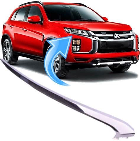 Moldura Superior Cromada Parachoque Outlander Sport Asx de 2020 À 2022