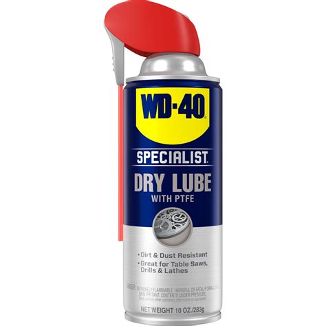 WD 40 Specialist Dirt Dust Resistant Dry Lube PTFE Spray With Smart