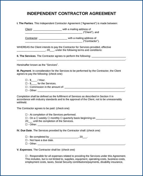 Contractor Payment Agreement Template With Samples
