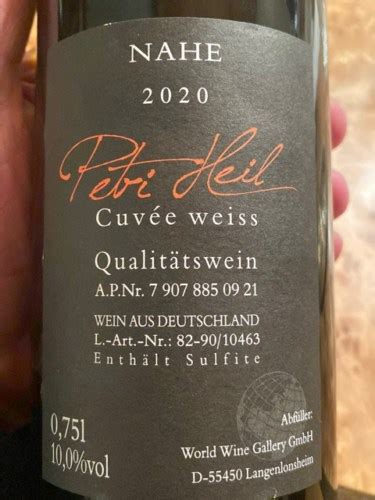 World Wine Gallery Peti Heil Cuvée Weiss Vivino US
