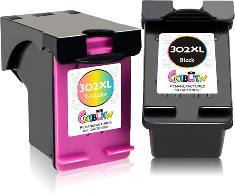 CRTBOTW Cartouches d encre reconditionnées 302XL 302 xl pour HP 302