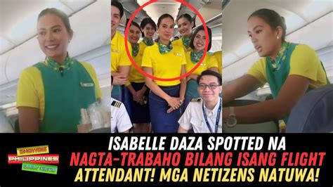 Isabelle Daza SPOTTED Na Nagta Trabaho Bilang Isang Flight Attendant