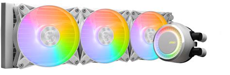 MSI240 360mmラジエーター搭載の簡易水冷CPUクーラーMAG CORELIQUID E240 WHITEMAG
