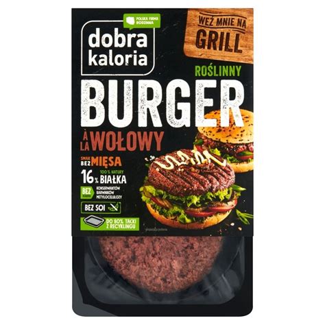Dobra Kaloria Roślinny burger à la wołowy 200 g Zakupy online z