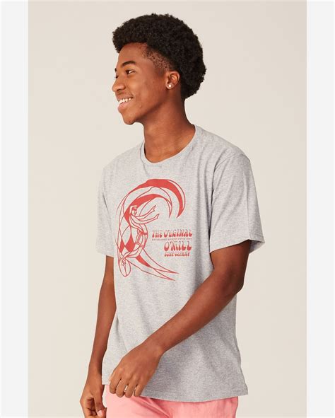 Riachuelo Camiseta Oneill Estampada Cinza Mescla