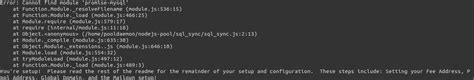 Error Cannot Find Module Promise Mysql Issue 419 Snipa22 Nodejs