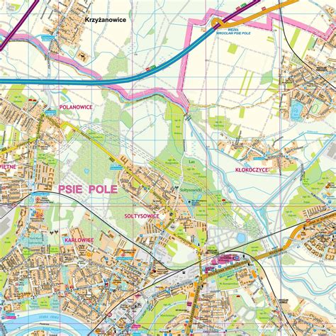 Wroc Aw Mapa Cienna Arkusz Laminat Erli Pl