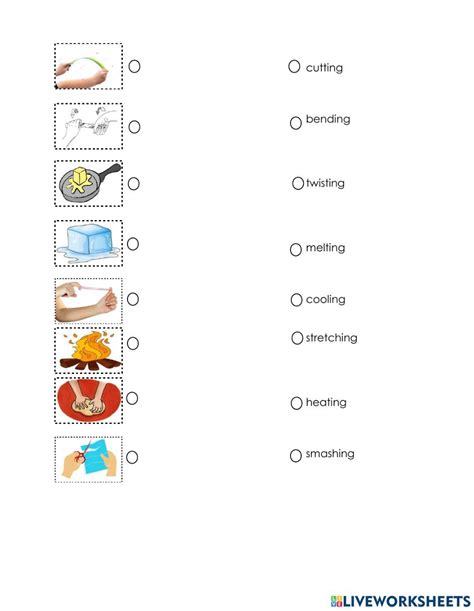 Separating Mixtures Matching Worksheet Artofit
