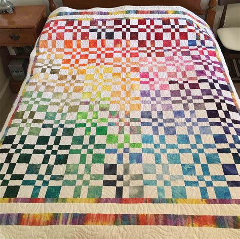 A Quilt From Our Studio Elly S Disappearing Four Patch Missouri Star