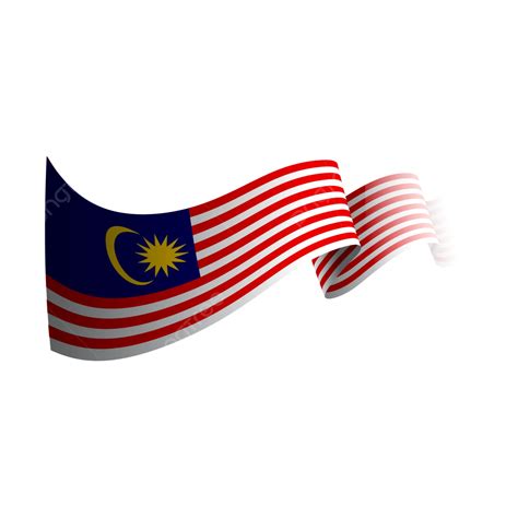 Flag Malaysia Realistic Transparent Vector Malaysia Flag Malaysia