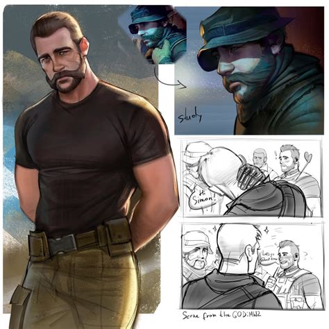 Ghost Soap And Captain Price Call Of Duty And 1 More Drawn By Sasha