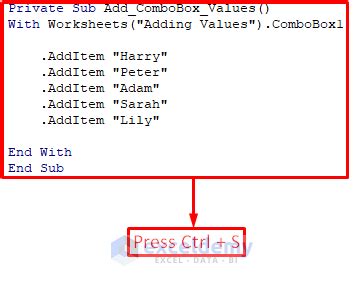 Excel VBA ComboBoxes 4 Examples