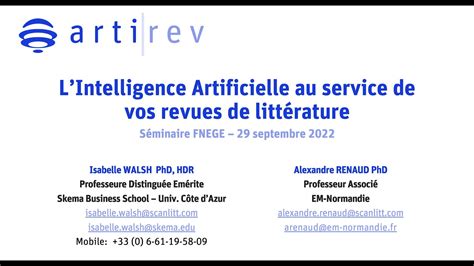 LIntelligence Artificielle pour vous aider à rédiger vos revues de