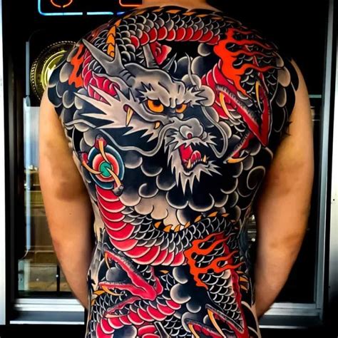 Discover 80 Japanese Dragon Back Tattoo Latest In Coedo Vn
