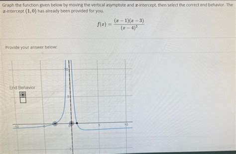 solved graph the function given below by moving the vertical