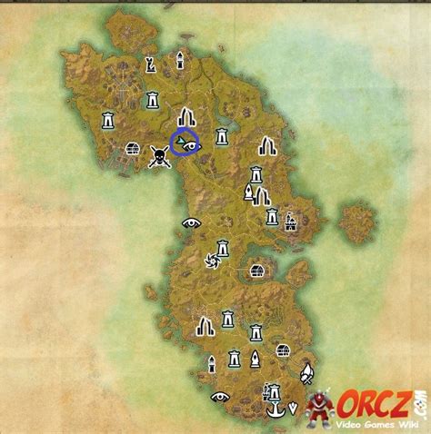 ESO Auridon Skyshard Map Isle Of Contemplation Orcz The Video
