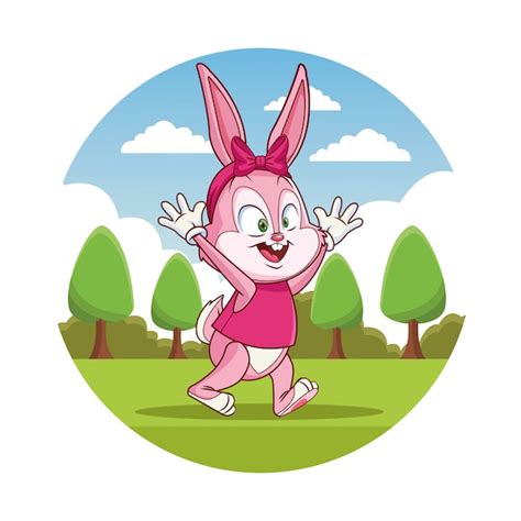 Desenho De Coelho Bonito Vetor Premium