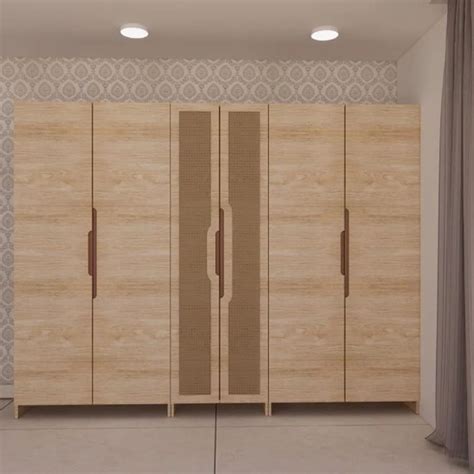 3 Door Brown Wooden Wardrobe With Locker At Rs 760 Sq Ft In Greater