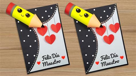 Tarjeta para el día del maestro hecha a manoEspecial 6 de julio Día