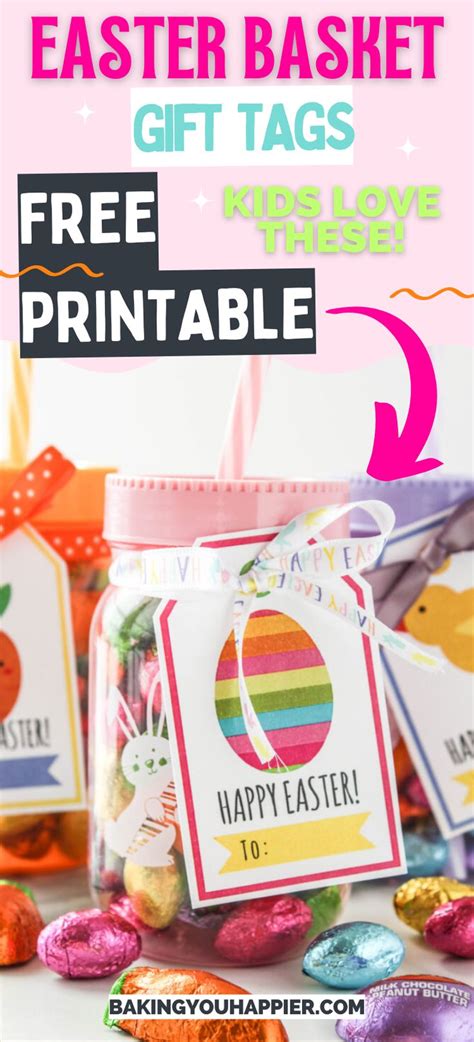 Easter Gift Tags For Free