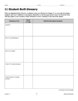 Fillable Online Glencoe Algebra 1 Chapter 8 Test Form 2c Answers PDF