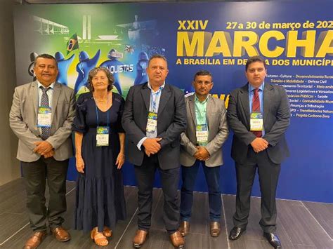 Prefeito Miguel Rodrigues E Comitiva Participam Da XXIV Marcha Dos