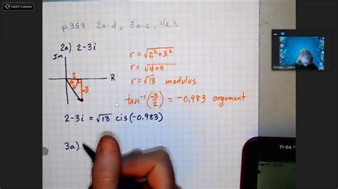 converting complex numbers cartesian and polar form h8e h8 youtube