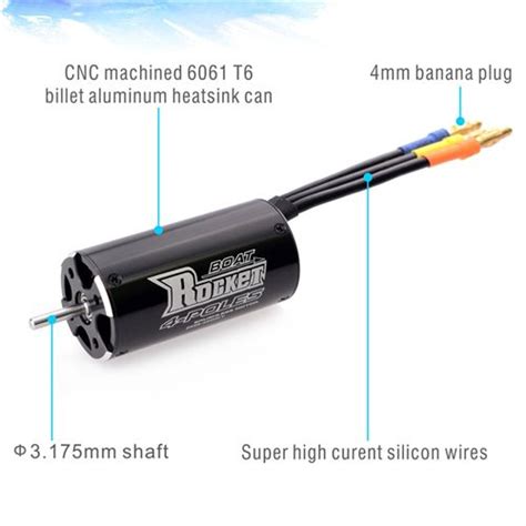 Rocket Kv Poles Brushless Waterproof Motor For Traxxas Blast