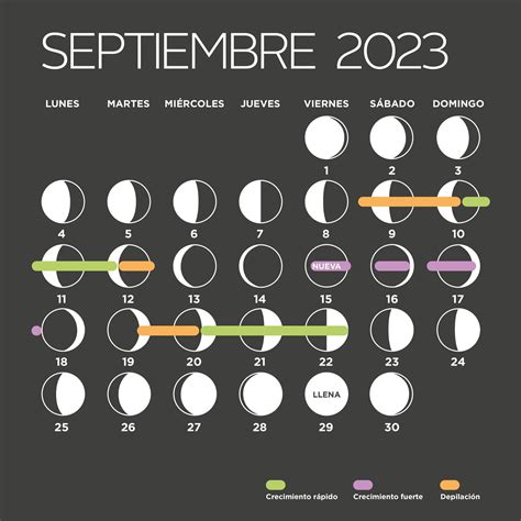Calendario Lunar 2023 Calendario Lunar Calendario Fases De La Luna