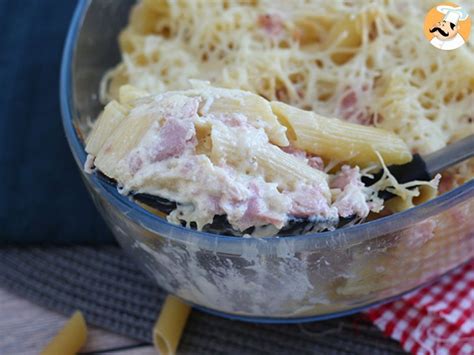 Gratin de pâtes jambon fromage Recette Ptitchef