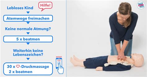 Wiederbelebung Reanimation Kind Erste Hilfe Am Kind