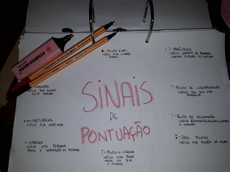 Mapa Mental Sobre Sinais De Pontuação EDUKITA