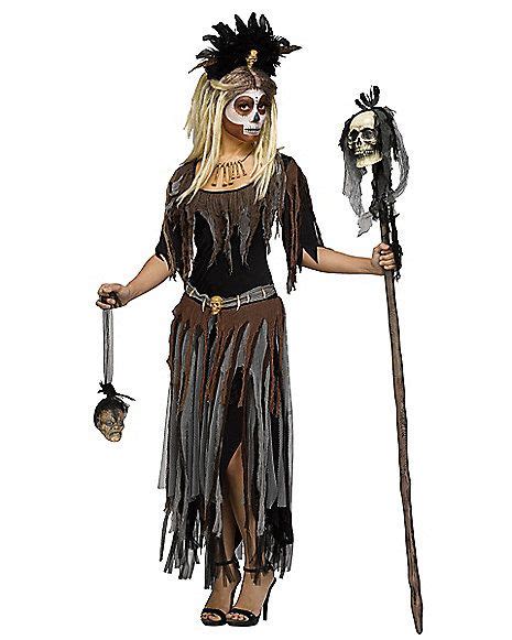 Adult Voodoo Queen Costume Spirithalloween Disfraz vudú