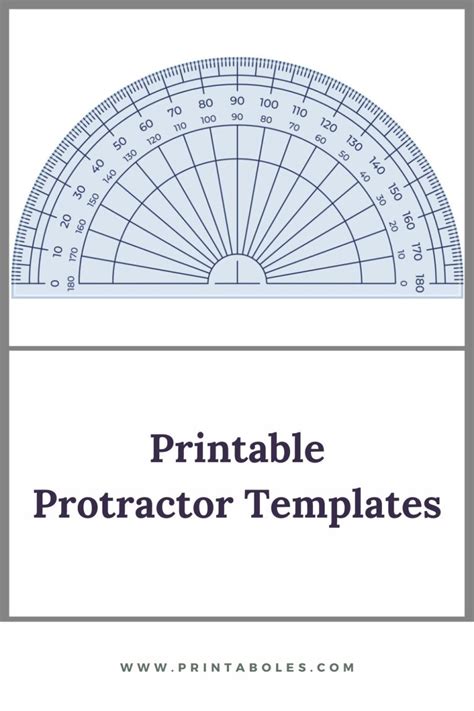 Free Printable Protractor Templates Printaboles