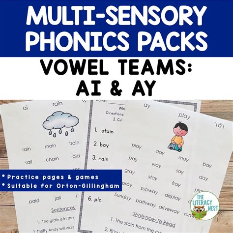 Vowel Team OE Orton Gillingham Multisensory Phonics Structured