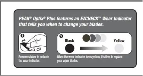 PEAK Optix Plus Wiper Blades Instruction Manual