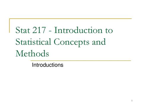 stat introduction to statistical concepts and methods ppt download