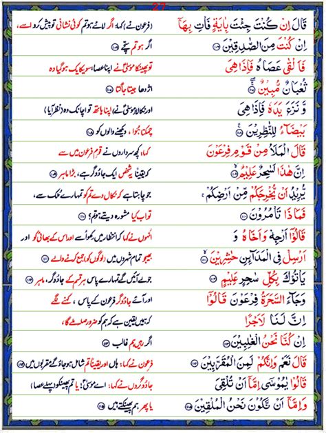 Surah Al Araaf Urdu Page Of Quran O Sunnat