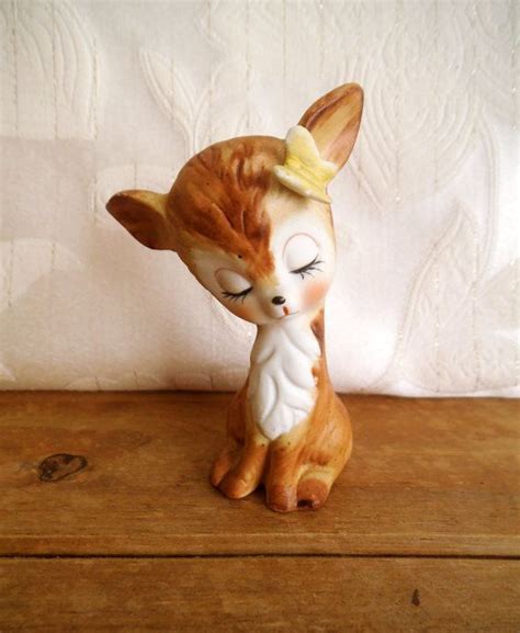 Vintage Kitsch Baby Deer Figurine Vintage Kitsch Baby Deer Kitsch