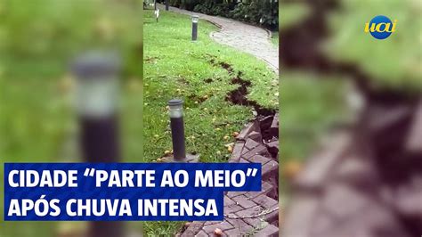 Gramado Rs Parte Ao Meio Ap S Chuva Forte V Deo Dailymotion